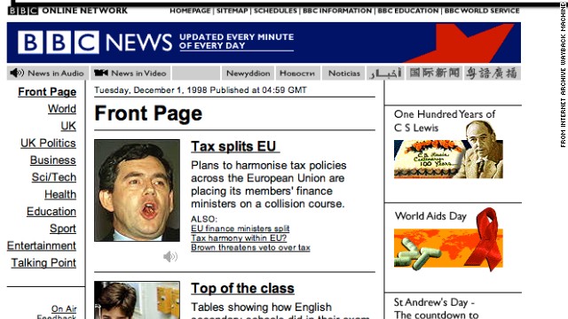 CERN: Digging back through website history